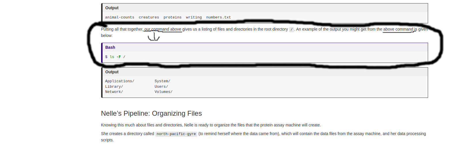 Navigating Files And Directories Small Issue With Wording · Issue 1356 · Swcarpentryshell 