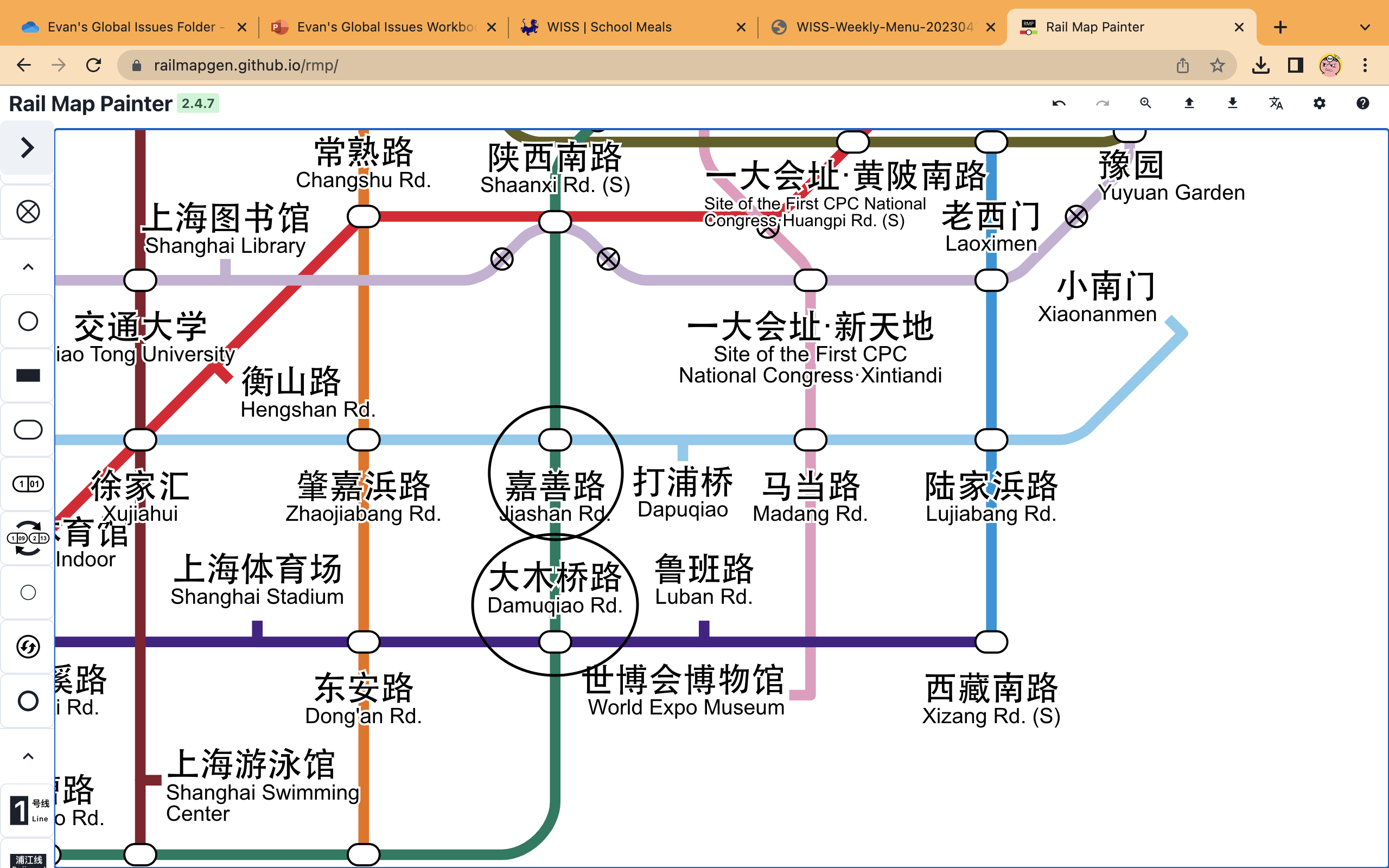 上海地铁换乘车站站名距离车站太远 · Issue #280 · railmapgen/rmp · GitHub