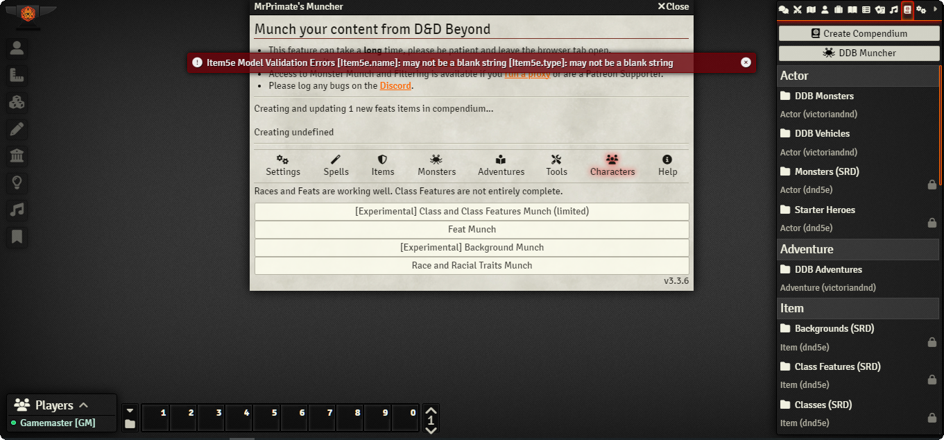 Item5e Model Validation Errors (when trying to import Feats) · Issue #297 · MrPrimate/ddb ...