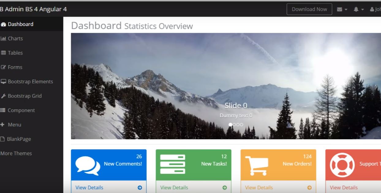 GitHub - ahmadsolehin/DashBoard-App-Using-Angular-4: SB Admin Template for Angular 4