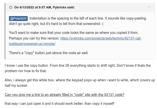 Easy Way To Open In Pybricks Code · Issue 696 · Pybrickssupport · Github 