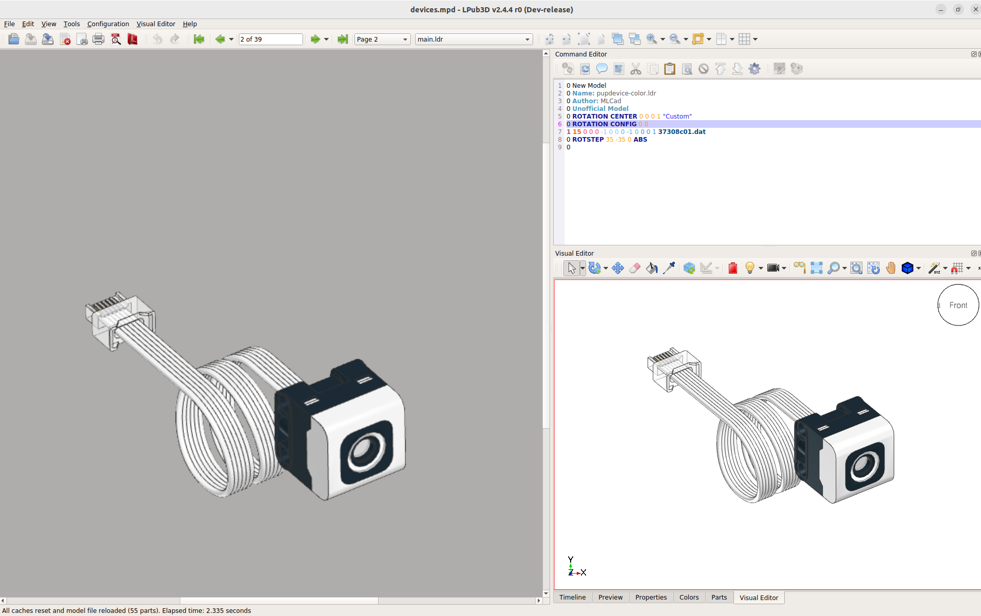 Render projection not orthographic · Issue #608 · trevorsandy/lpub3d · GitHub