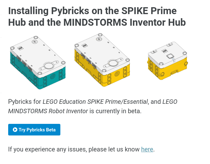 [Doc] Update instructions on pybricks.com · Issue #690 · pybricks/support · GitHub