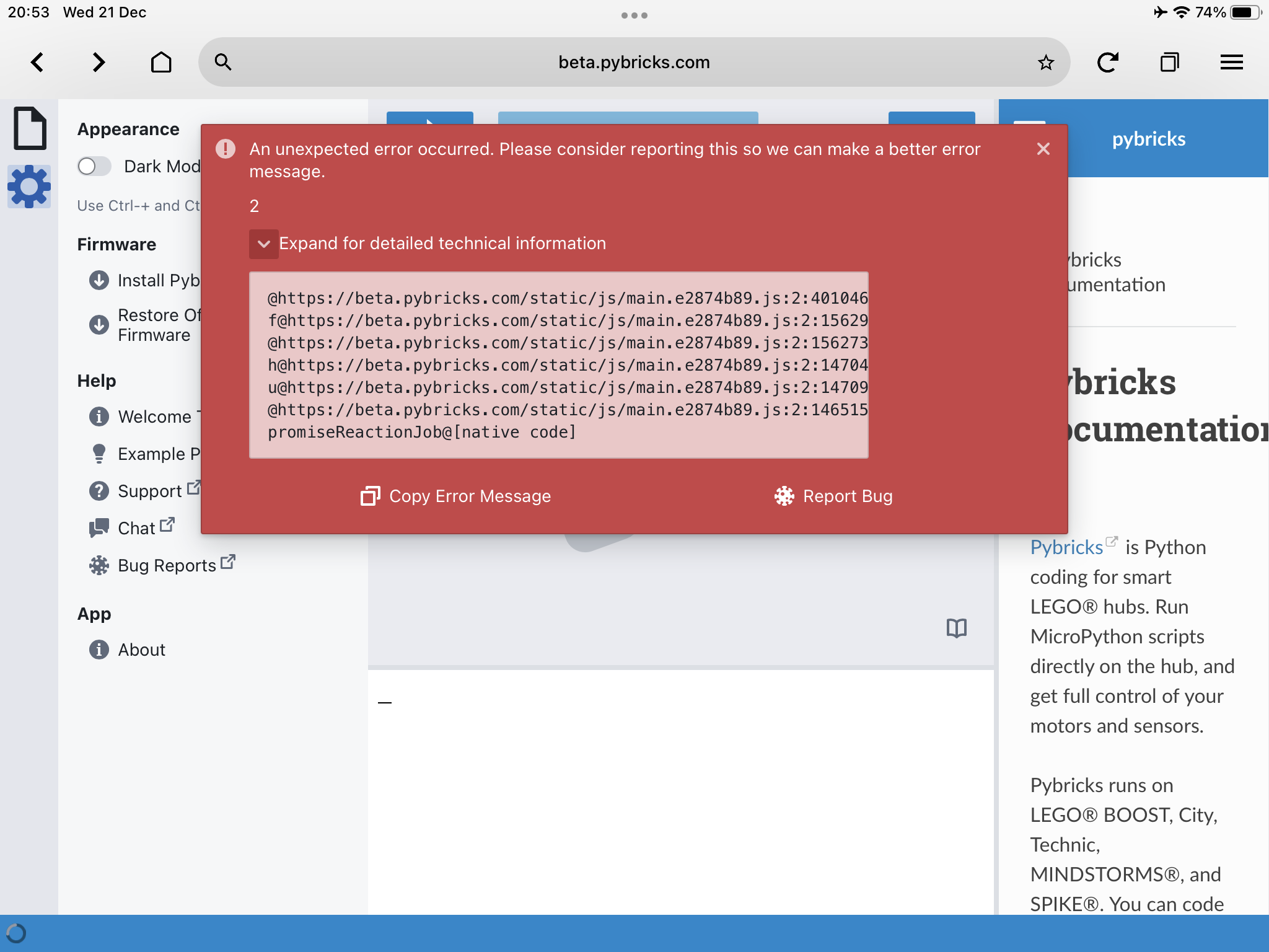 [Feature] State of iOS support · Issue #869 · pybricks/support · GitHub