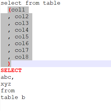 Select the text inside brackets like (Ctrl+alt+B) in Notepad++ · Issue ...