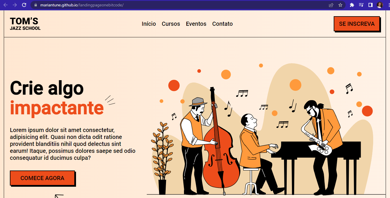 GitHub - marianayaqi/landingpageonebitcode