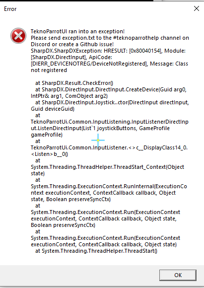 Teknoparrot error 0x80040154 · Issue #360 · teknogods/TeknoParrotUI · GitHub
