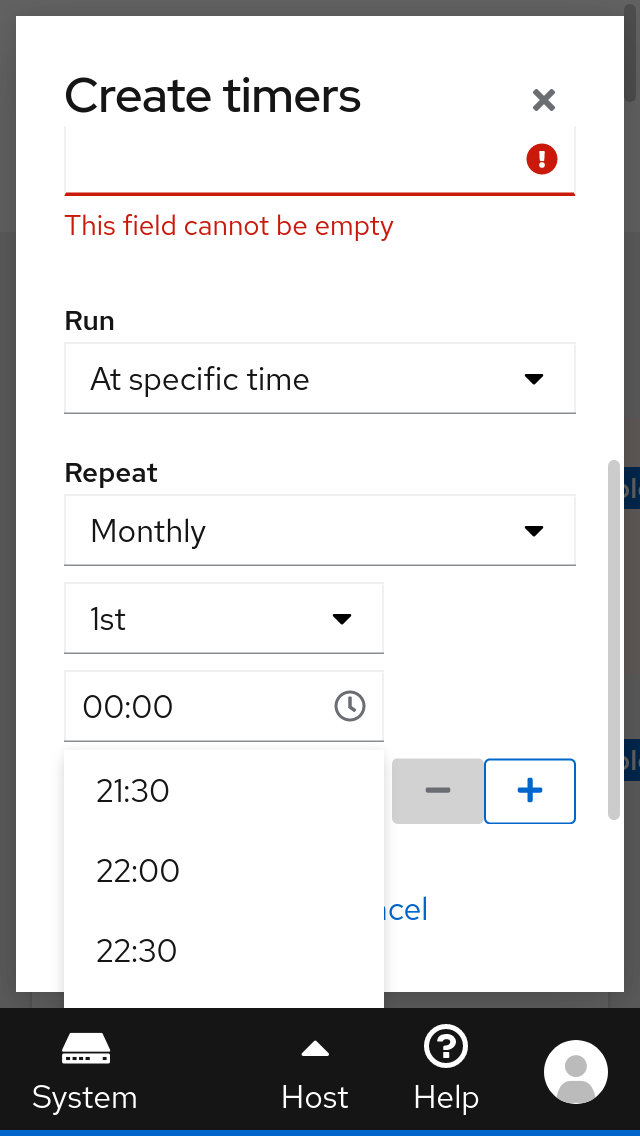 Create timer modal improvements (SPUR) · Issue #15927 · cockpit-project ...