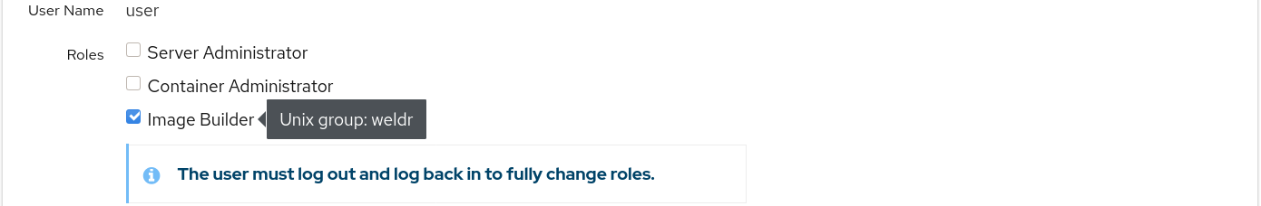 Warn that changing groups for a user is effective only in new sessions ...