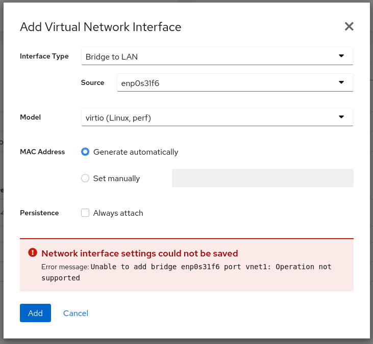 Network Bridge Operation not Supported · Issue #543 · cockpit-project ...