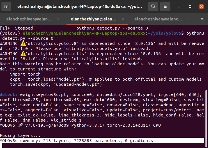 Unable to Run webcam · Issue #11895 · ultralytics/yolov5 · GitHub