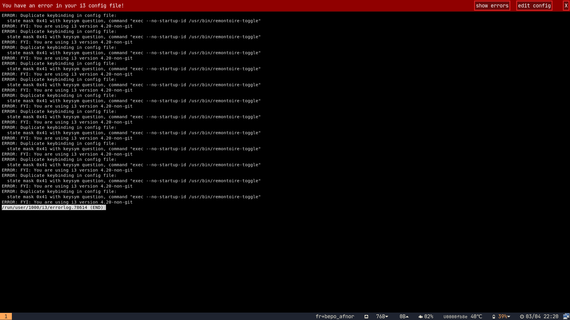 Upgrading to Ubuntu Jammy + Regolith break i3 config · Issue #628 · regolith-linux/regolith ...