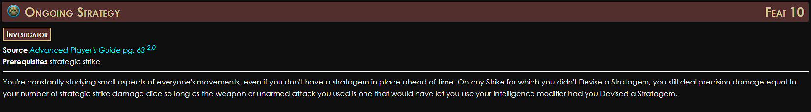 "Ongoing Strategy" adds flat weapon damage instead of precision damage · Issue #6289 ...