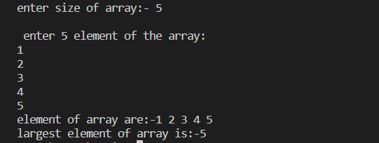 GitHub - ss1910singh/largest-array-element