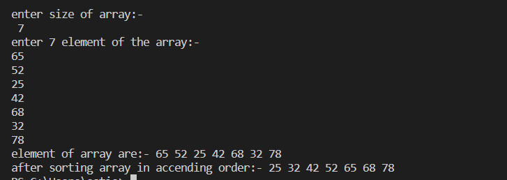 Github Ss1910singhsort Array In Accending Order 4361