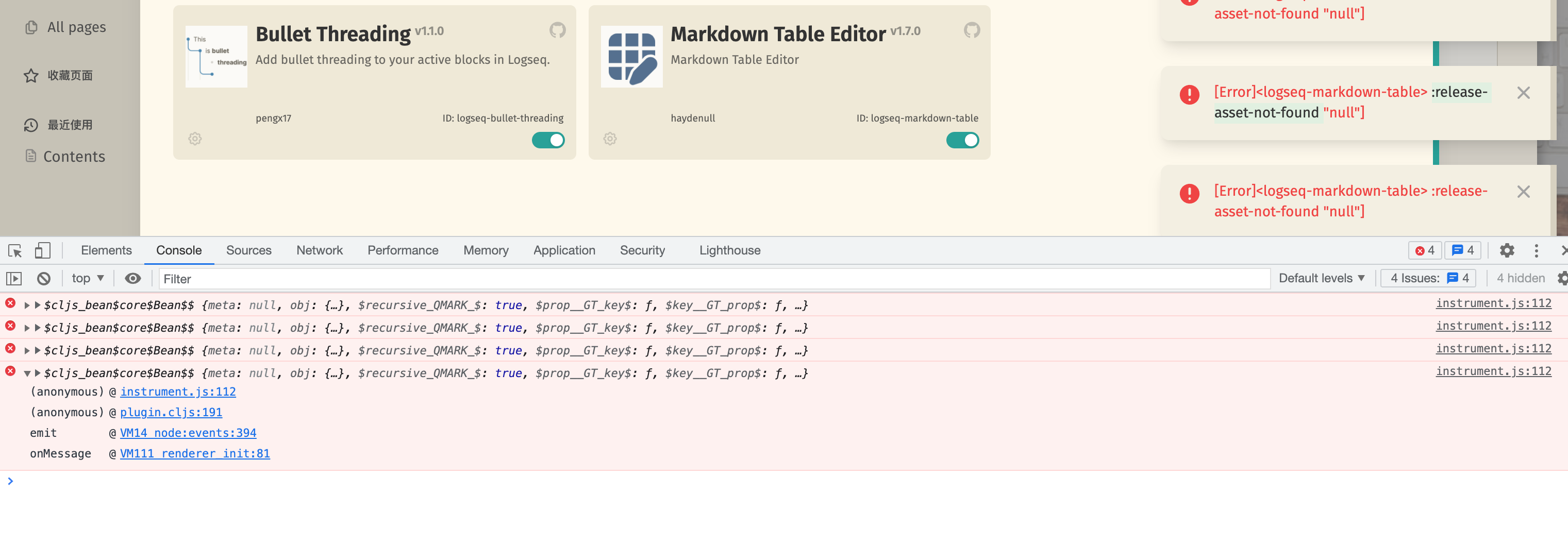 plug-in bug · Issue #3365 · logseq/logseq · GitHub