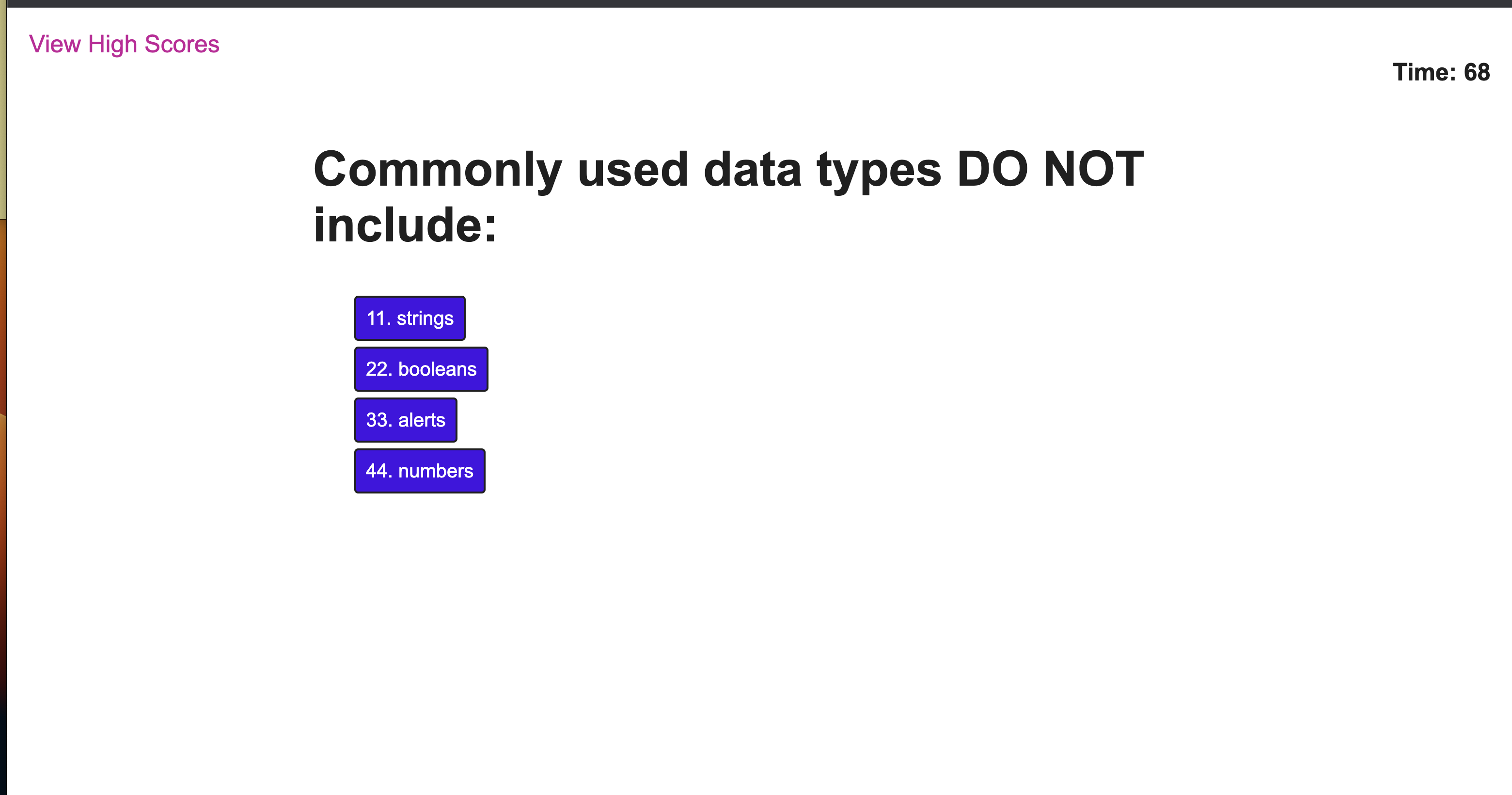 GitHub - MVincent15/CodingQuiz