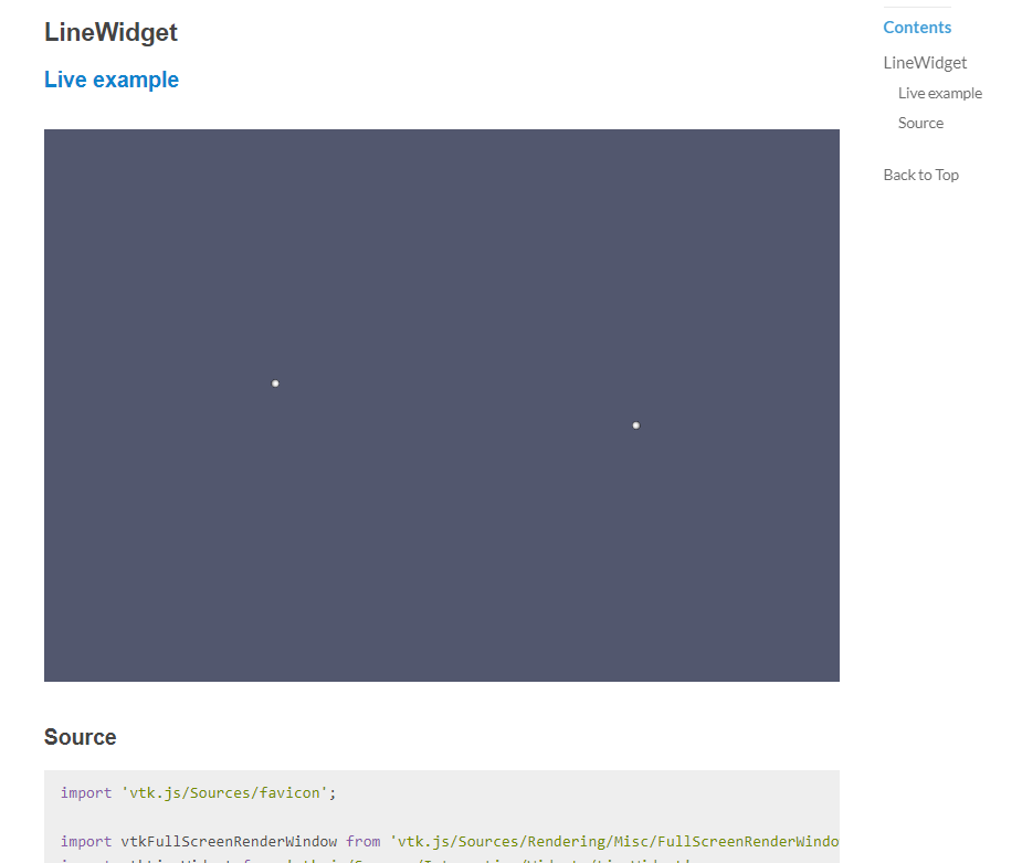 The line of the lineWidget is not always drawn · Issue #873 · Kitware/vtk-js · GitHub