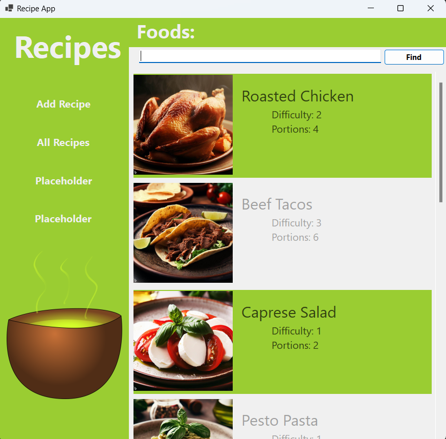 GitHub - KarhuPumppu/RecipeApp