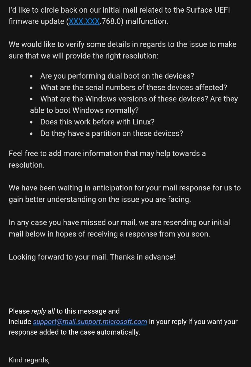 Surface Book 2 UEFI firmware malfunction after firmware update in dualboot (Surface - Firmware ...