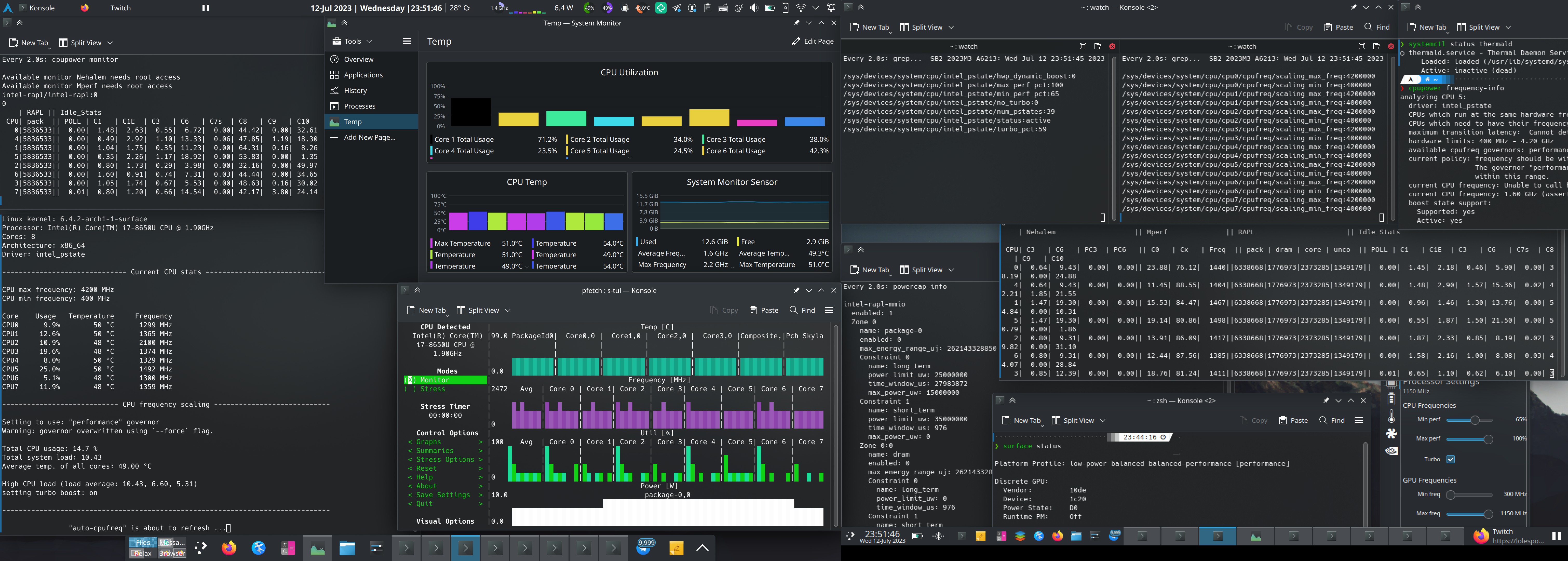Book2 (15") - No CPU Turbo Boost (always below 2.0GHz) · Issue #1041 · linux-surface/linux ...