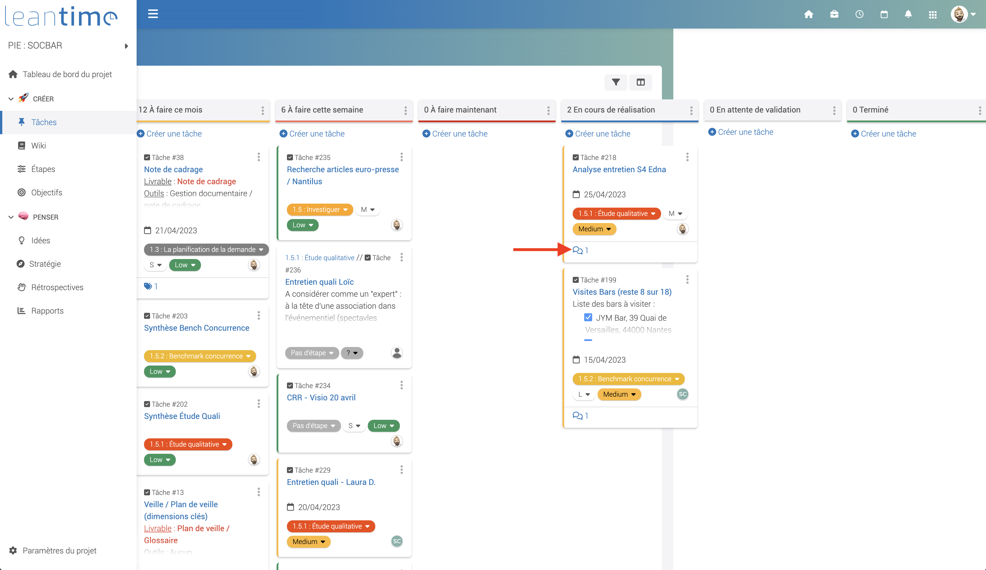 [BUG] Discuss link in Kanban don't show the task discussion but all kanban + horizontal ...