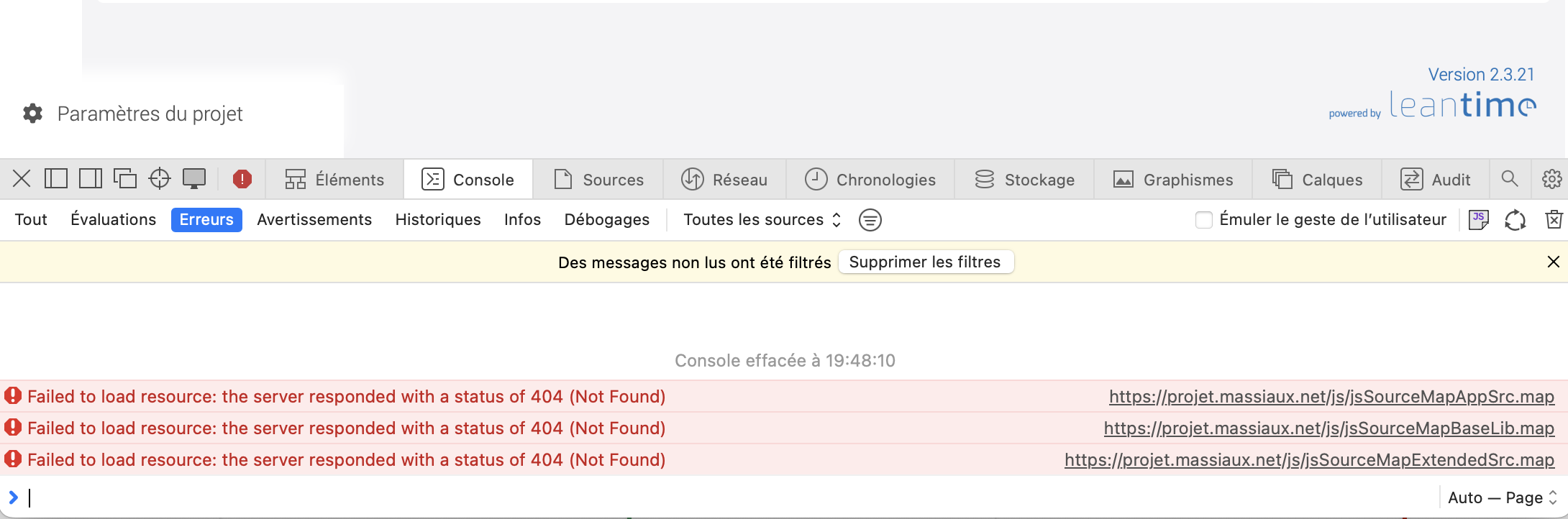 [BUG] jsSourceMapXXX.map not present · Issue #1594 · Leantime/leantime · GitHub
