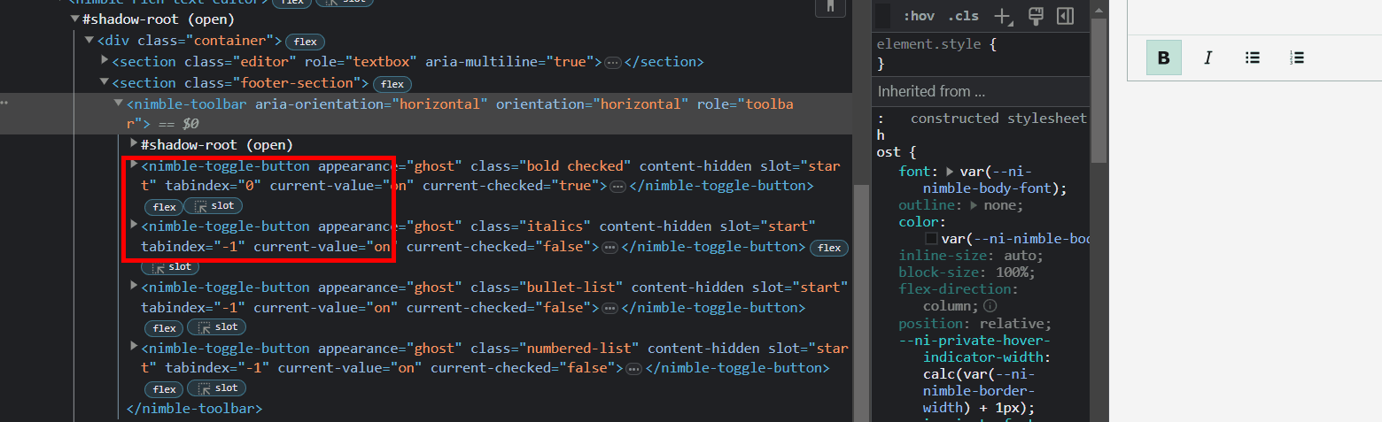 Icon Buttons Used In Toolbar Is Not Getting Tabindex Value 0 When Clicked · Issue 1422 · Ni 