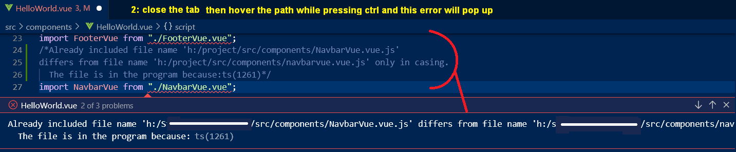 False Ts1261 Error Message · Issue 3457 · Vuejslanguage Tools · Github 