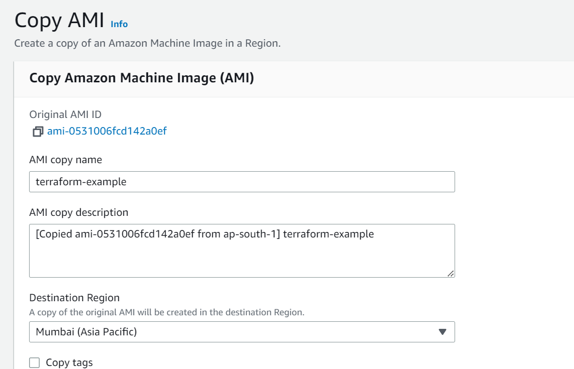 [Enhancement]: Add the destination region argument reference for aws_ami_copy · Issue #29815 ...