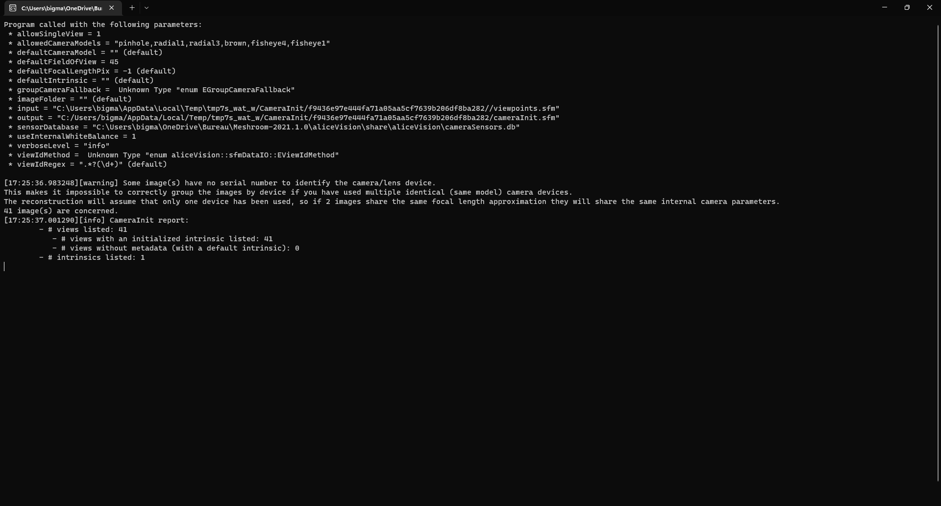 meshroom serial number of images to identify camera/lens device[question] · Issue #1878 ...