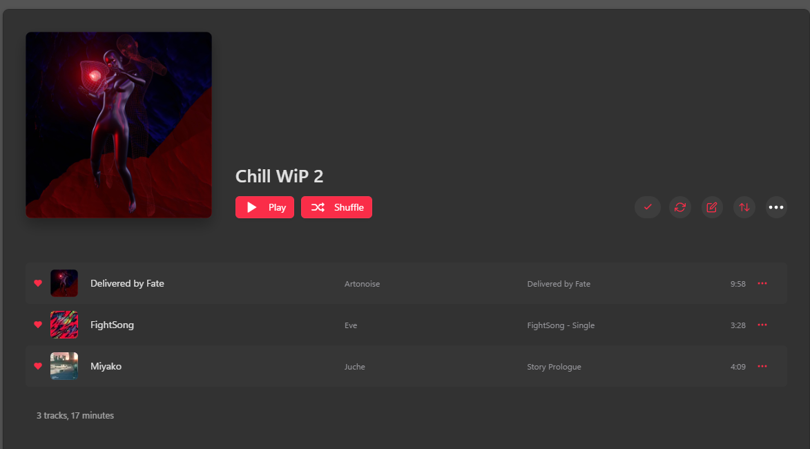 [Bug]: Custom/user created playlists from within Cider only show 3 songs total · Issue #62 ...