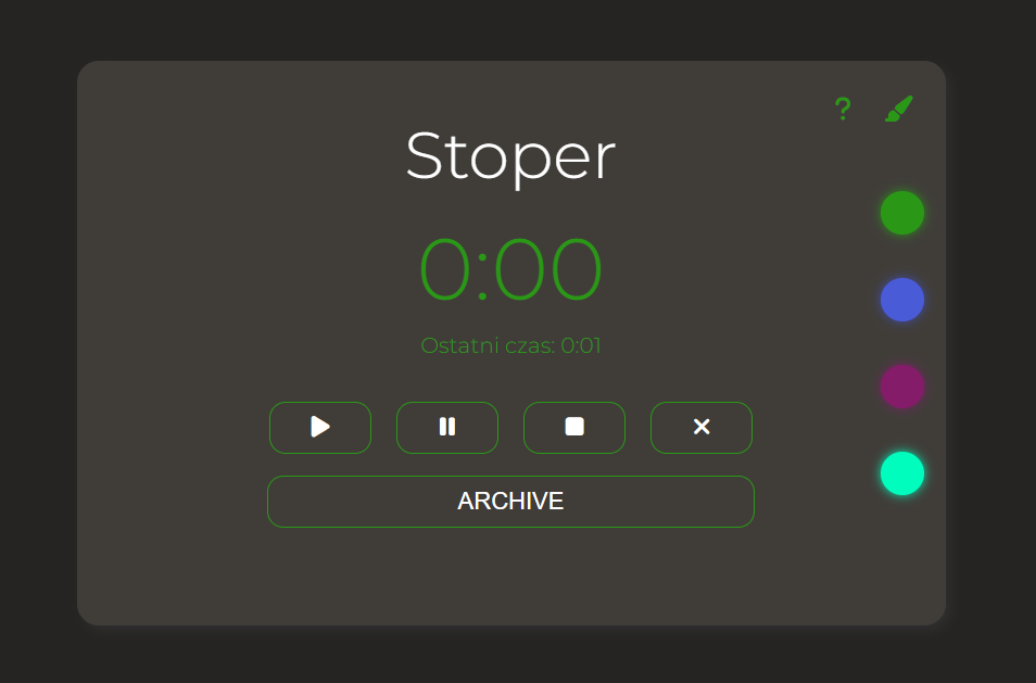 GitHub - Emilciak/Stoper