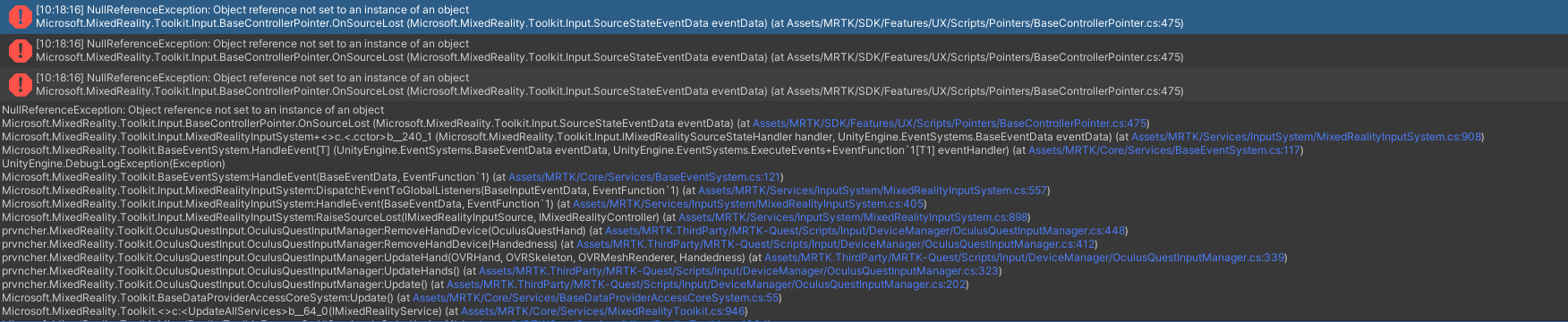 BaseControllerPointer.cs Null Reference Error on InputSourceParent Parameter · Issue #8409 ...