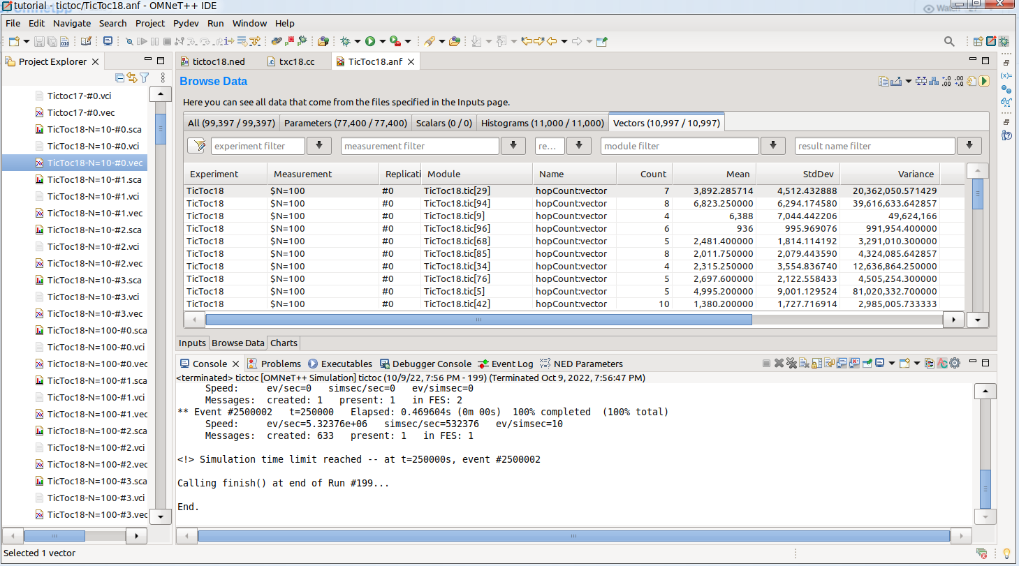 Omnet 6 0 1 And Tutorial Section 7 5 Analyzing The Results Outdated · Issue 947 · Omnetpp