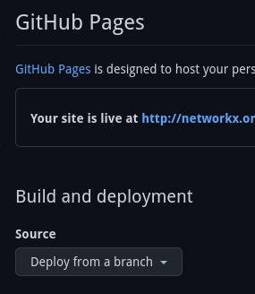 Deployment workflow for development docs is broken · Issue #6492 · networkx/networkx · GitHub