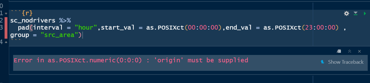 Bagaimana cara (contoh) menggunakan fungsi pad untuk parameter start_val dan end_val ...