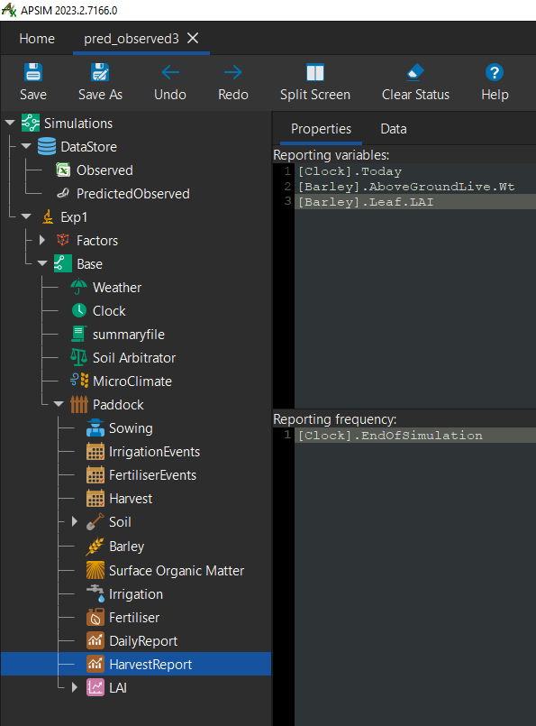 PredictedObserved doesn't show correct key fields · Issue #7841 · APSIMInitiative/ApsimX · GitHub
