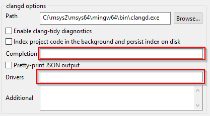 Allow empty Completion and Drivers clangd option · Issue #166 · eclipse-cdt/cdt-lsp · GitHub