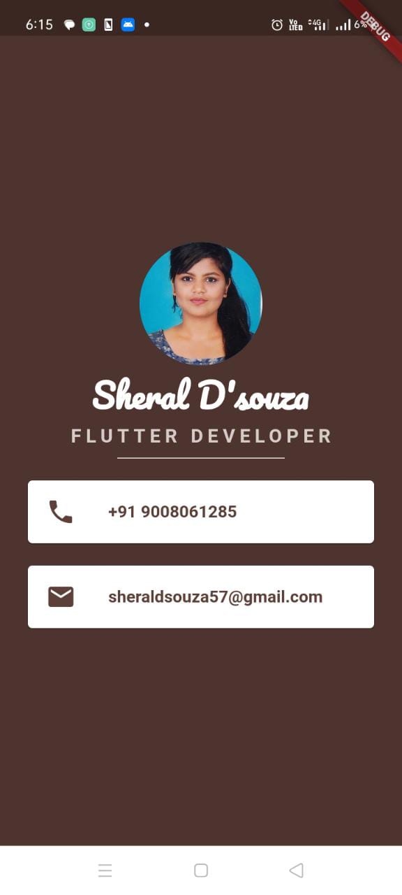 GitHub - SheralDsouza57/MiCard-Flutter: Business Card