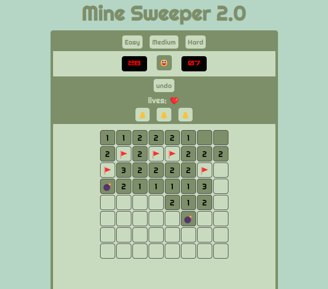 GitHub - TamarShalem93/mine-sweeper: The very first game I ever coded ...