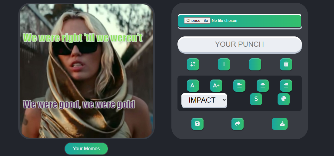 GitHub - TamarShalem93/Meme-Gen: A meme generator inspired by Miley Cyrus' hit "Flowers". In ...