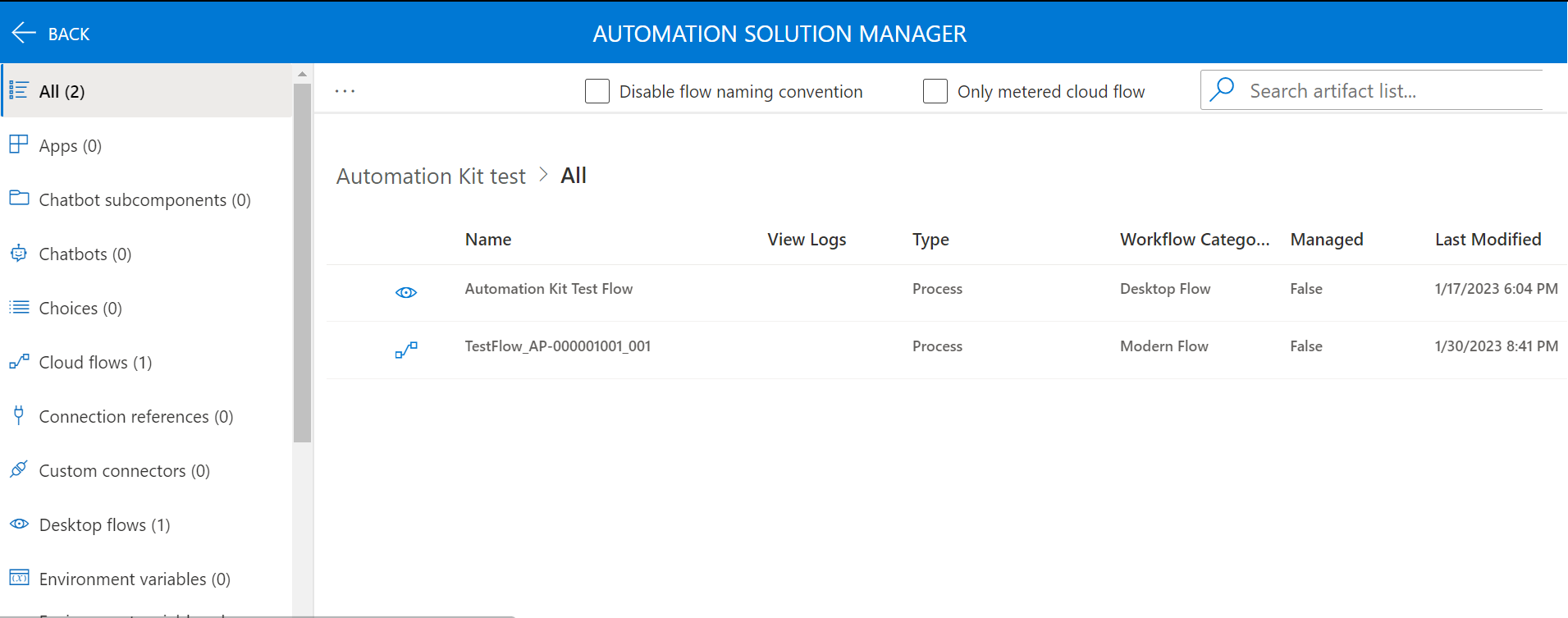 [Automation - BUG] Automation Solution is not getting metered and unable to sync data to Main ...