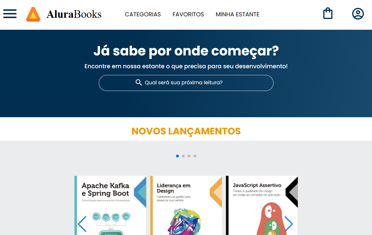 GitHub - Weberstefani/alurabooks: Projeto realizado durante o curso de responsividade web na ...