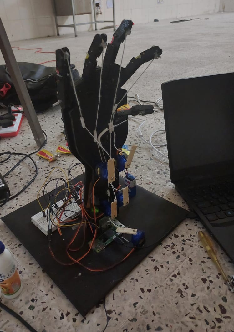 GitHub - tanishka321/Robotic-Hand: Robotic Hand mimics the user's finger gestures through ...