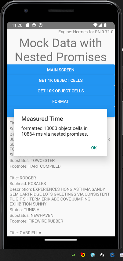 Hermes Engine takes 2.5 to 19 times longer to process promises than Chakra · Issue #1024 ...