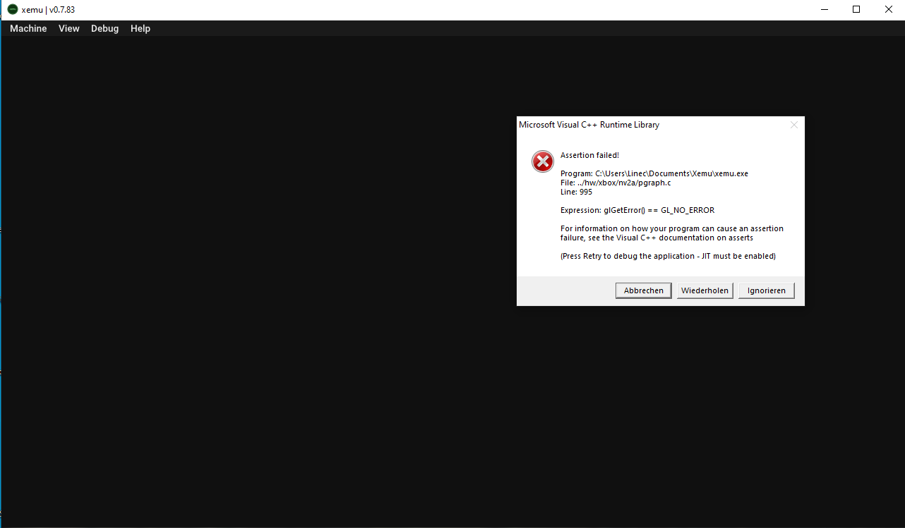Need for Speed Most Wanted demo assertion failed · Issue #1369 · xemu-project/xemu · GitHub