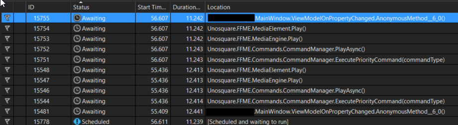 UI hang (task deadlock?) when quickly changing Source · Issue #252 · unosquare/ffmediaelement ...