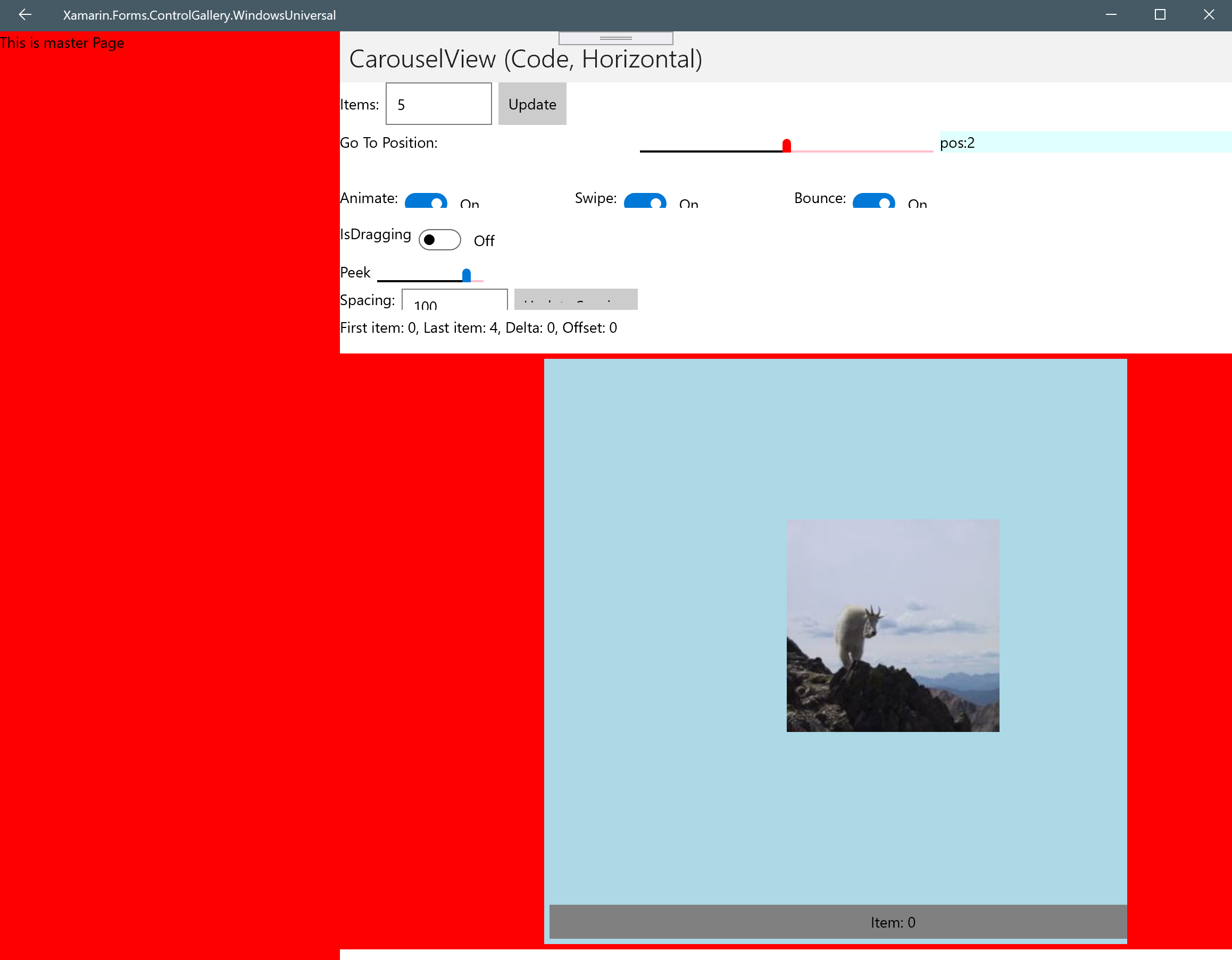 [Bug] Changing PeekAreaInsets dynamically brings some visual issues on UWP · Issue #10074 ...