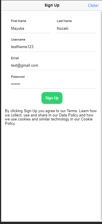 Normal Sign in & Sign Up Testing · Issue #24 · 150-lab2/Project ...